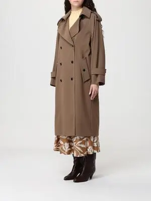 Max Mara Virgin Wool Double Breasted Trench Coat