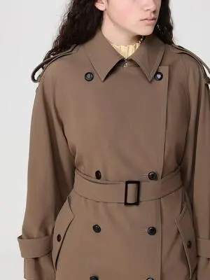 Max Mara Virgin Wool Double Breasted Trench Coat
