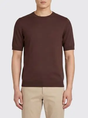 BALLANTYNE Cotton Knit Top - Brown
