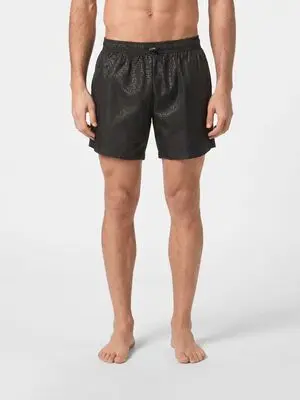 Philipp Plein Printed Polyester Swimsuit - Black