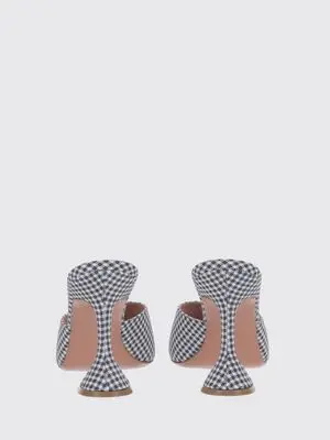 Amina Muaddi Lupita Leather Mules - Blue