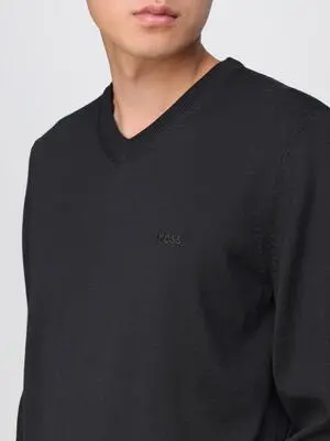 BOSS V-neck Fine Knit Jumper