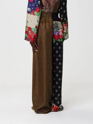Moschino Printed Silk Palazzo Trousers