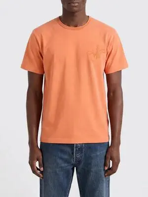 JW Anderson Cotton T-shirt With Monogram - Orange