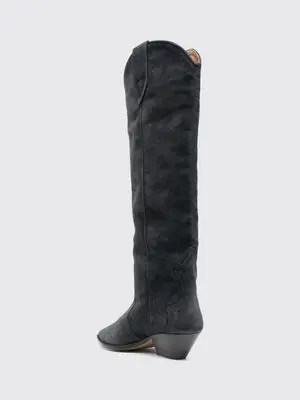 Isabel Marant Étoile Suede Knee-high Boots - Black
