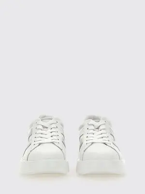 Hogan Rebel Leather Sneakers With Platform Sole - White
