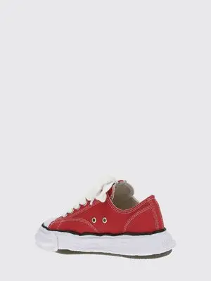 Mihara Yasuhiro Peterson Cotton Canvas Lace-up Sneakers - Red