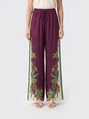 ALEMAIS High-waisted Floral Print Palazzo Trousers - Multicolor