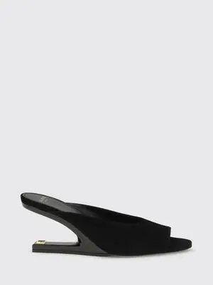 Balmain Suede Mules - Black