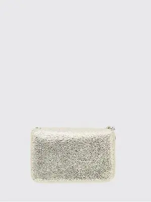 Stella McCartney Falabella Laminated Crackled Faux Suede Wallet