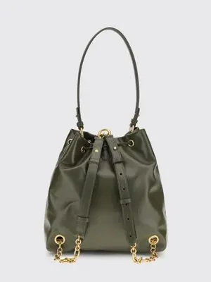 Balmain Calf Leather Bucket Backpack