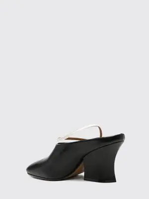 JIL SANDER Leather Slingback Pumps - Blue