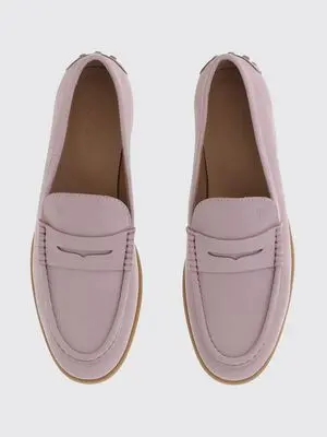 TOD'S T Timeless Nubuck Loafers - Pink