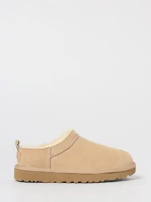 UGG Suede Ankle Boots With Wool Lining - Sand