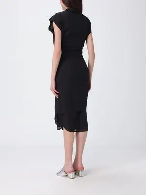 TELA Pure Cotton Midi Shirt Dress - Black