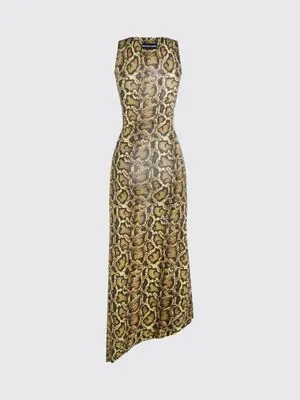 MARINE SERRE Asymmetric Stretch Viscose Dress