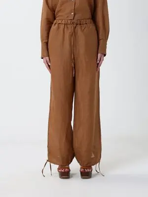 120% Lino Trousers - Leather