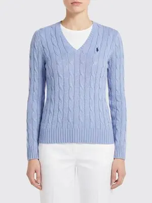 Ralph Lauren Polo Cable Knit V-neck Pullover - Black