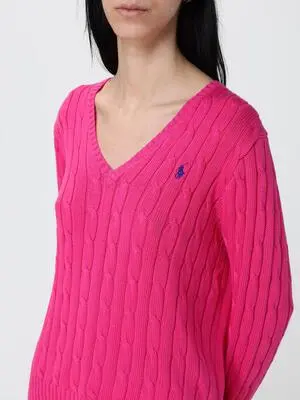 Ralph Lauren Polo Cable Knit Jumper - Orange
