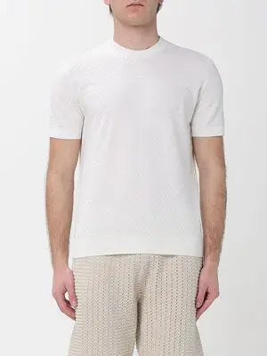 PAOLO PECORA Basic Cotton Crew-neck Sweater - White