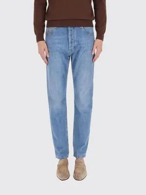 Brunello Cucinelli Slim Fit Denim Jeans - Navy