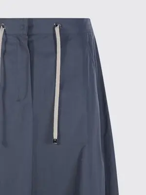 Max Mara Cotton Cropped Trousers - Blue