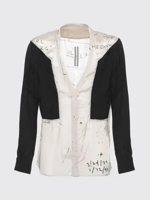 Rick Owens Larry Fogpocket Printed Cotton Blend Shirt