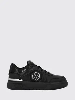 Philipp Plein Leather And Mesh Sneakers - Black 1