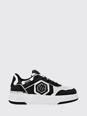 Philipp Plein Leather And Mesh Sneakers Black