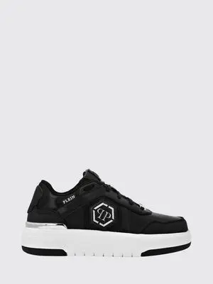 Philipp Plein Leather And Mesh Sneakers - White 1