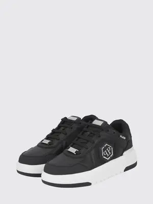 Philipp Plein Leather And Mesh Sneakers - White 1