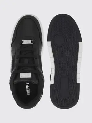 Philipp Plein Leather And Mesh Sneakers - White 1