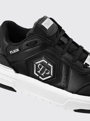 Philipp Plein Leather And Mesh Sneakers - White 1
