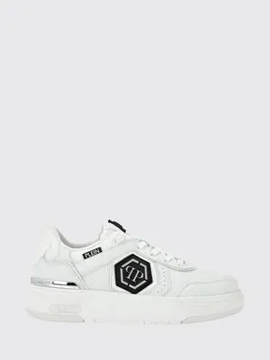 Philipp Plein Leather And Mesh Sneakers - White