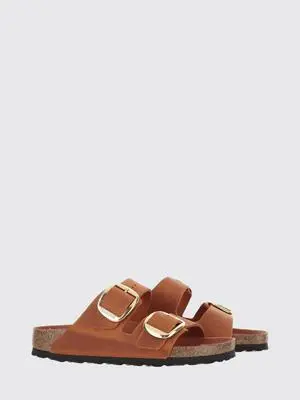 BIRKENSTOCK Arizona Big Buckle Oiled Leather Sandals - Orange