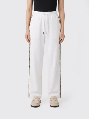 Burberry Cotton Jogging Trousers - White