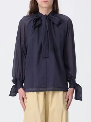 TELA Cotton Blouse - Blue