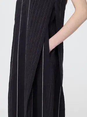 Ter Et Bantine Striped Cotton And Linen Midi Dress
