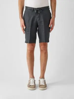 BRIGLIA 1949 Linen Shorts With Drawstring Waist