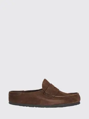 BIRKENSTOCK Suede Naples Sabot - Brown