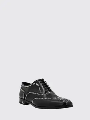 Philipp Plein Leather Derby Shoes With Micro Studs