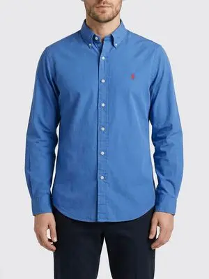 Polo Ralph Lauren Cotton Shirt With Logo - Blue