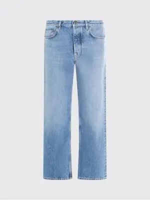 Off-White Cotton Denim Straight Jeans