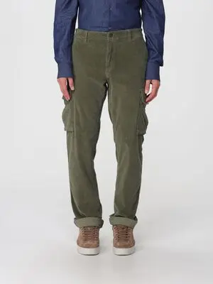 MASON'S Corduroy Cargo Trousers - Green