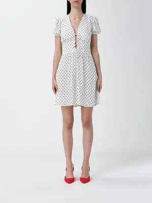 MAR DE MARGARITAS Printed Viscose Mini Dress - Natural