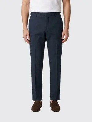 PT TORINO Linen Blend Tailored Trousers - Blue