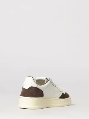 AUTRY Medalist Low Bi Leather Sneakers With Perforated Toe - White 1