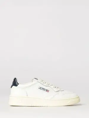 AUTRY Medalist Low Bi Leather Sneakers With Perforated Toe - White 2