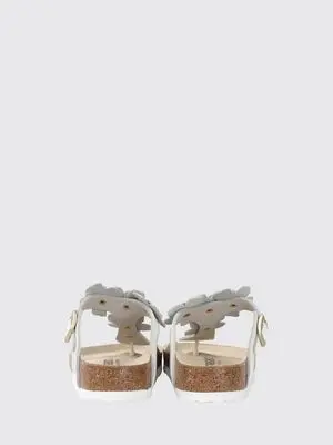 BIRKENSTOCK Gizeh Leather Sandal With Applied Flowers