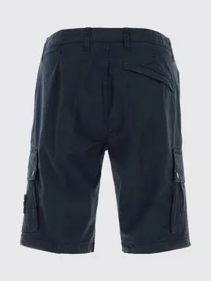 Stone Island Stretch Cotton Cargo Shorts - Blue